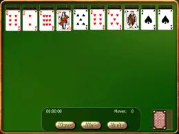 Golden spider solitaire - Un des jeux en ligne gratuit sur Jeux-jeu.fr