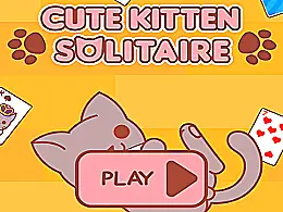 Cute Kitten Solitaire - Jeu de solitaire avec chats sur jeux-jeu.fr